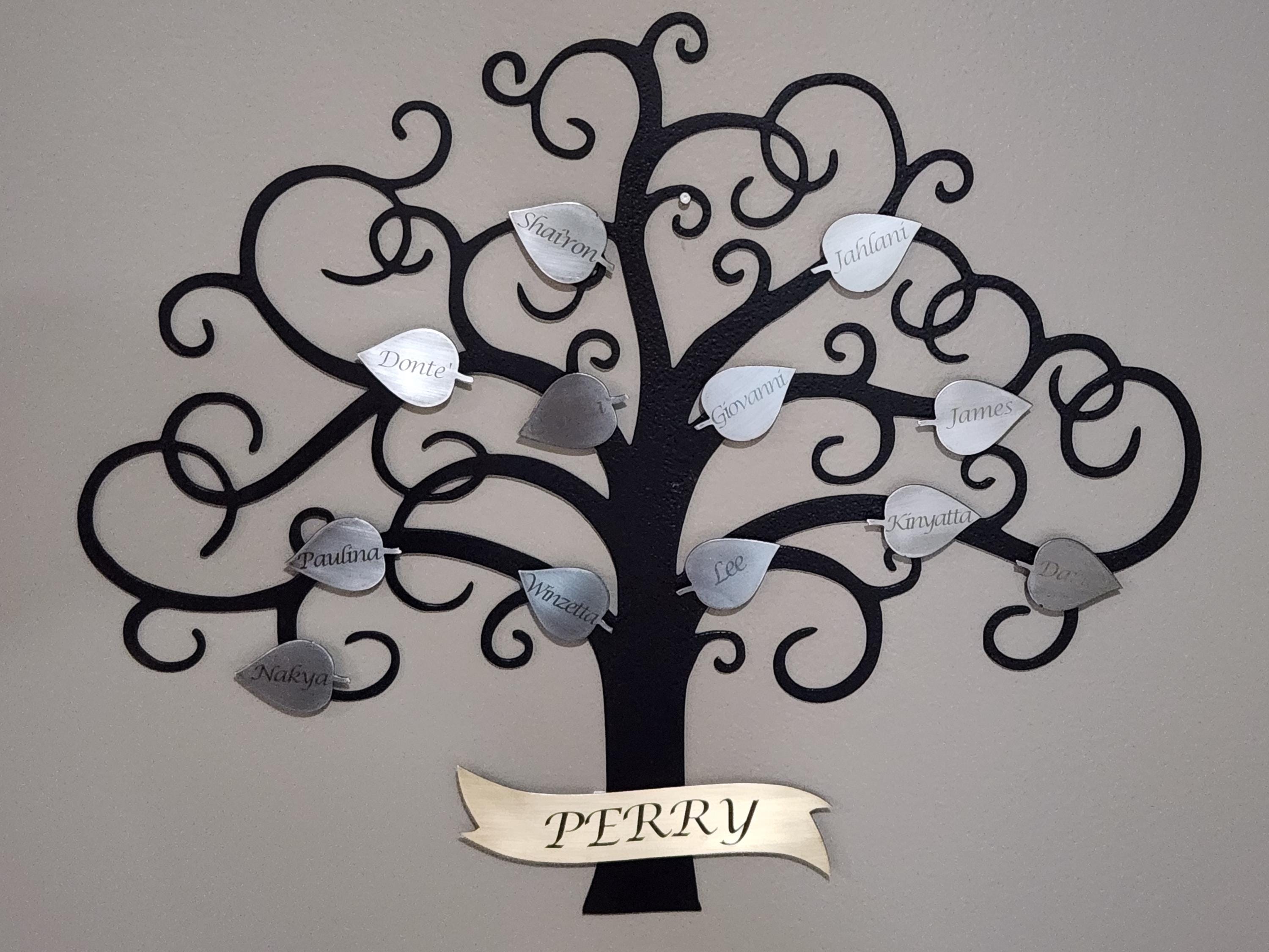 Custom Metal Magnetic Family Tree - Etsy