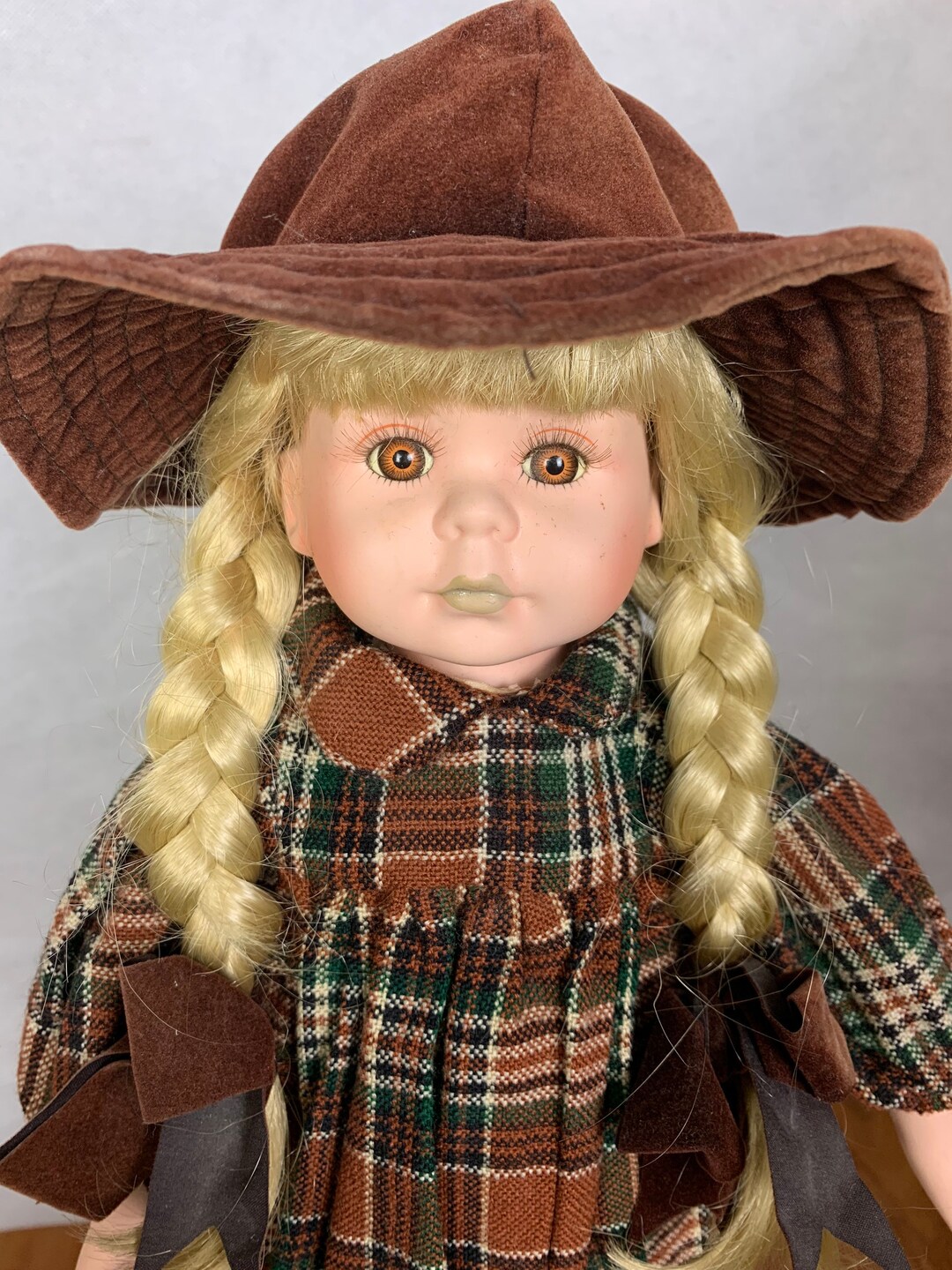 Genuine Porcelain Doll Country Girl - Etsy