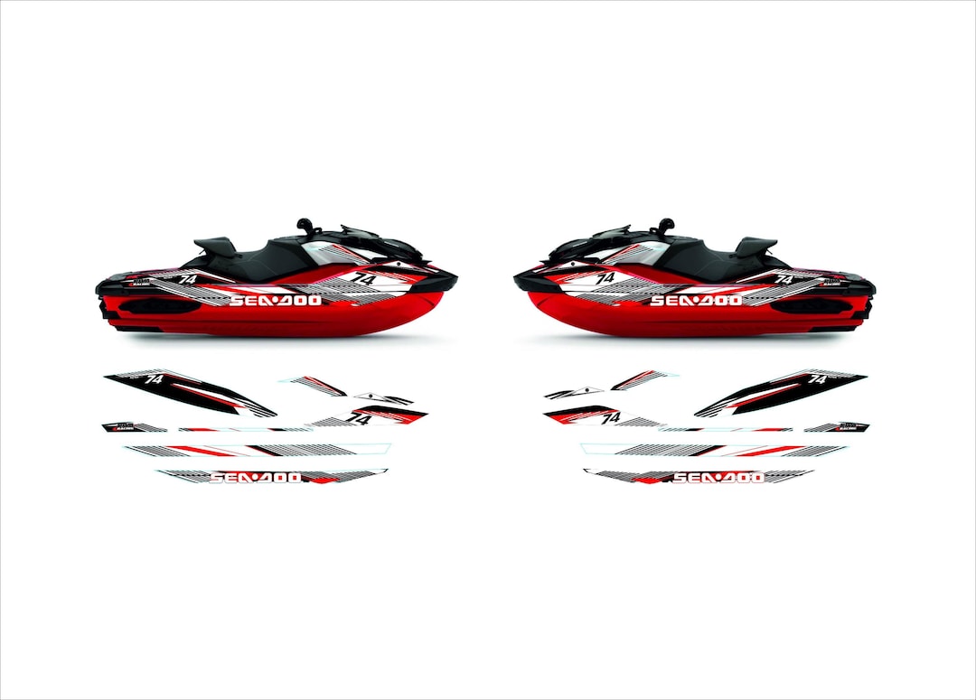 Stickers Set for Sea-doo Rxp-x 325 RS "riva Racing" Model 2024-2025 ...