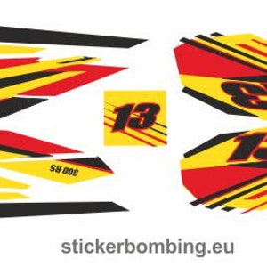 Custom Stickers Set for Sea-doo Rxp-x 300 RS Model 2015-2018-graphic ...