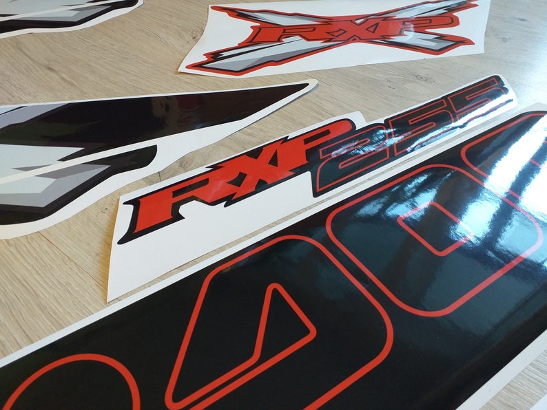 Custom Stickers Set for Sea-doo Rxp 255 Black Red-graphic - Etsy