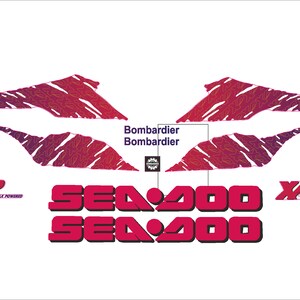 Custom Stickers Set for Sea-doo Xp-model 1994 Restoration Graphics ...