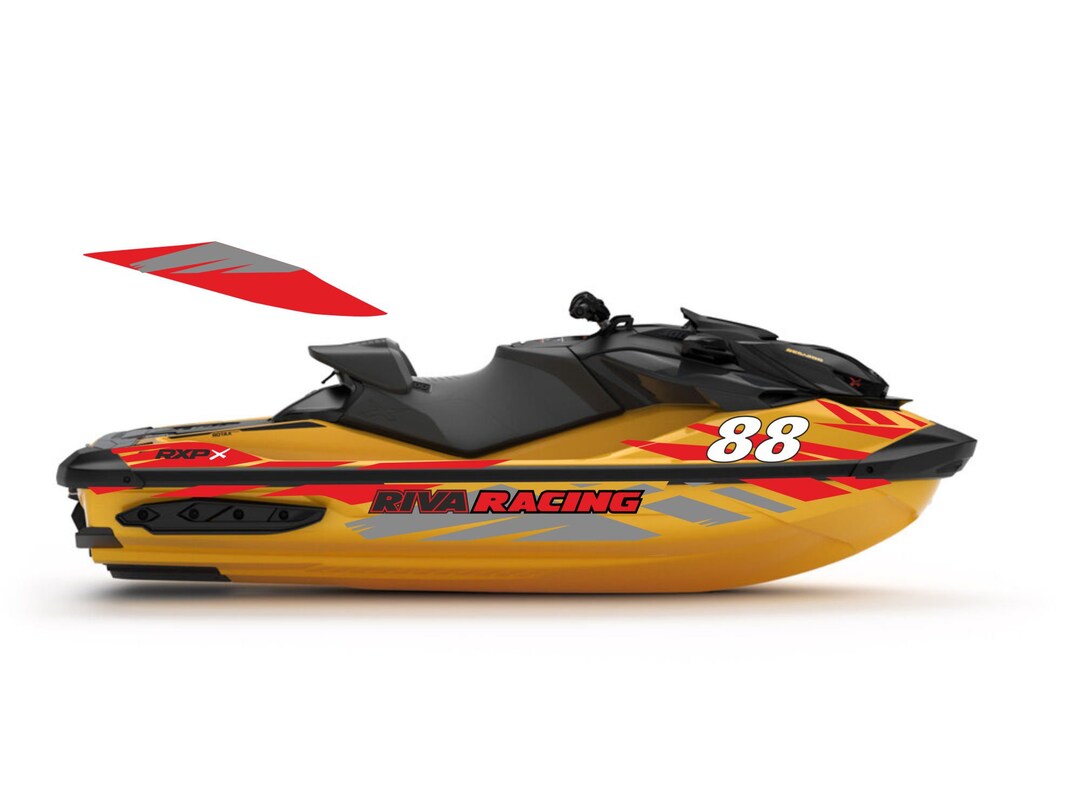 Custom Stickers Set for Sea-doo Rxp X 300 Orange Model 2021-red With ...
