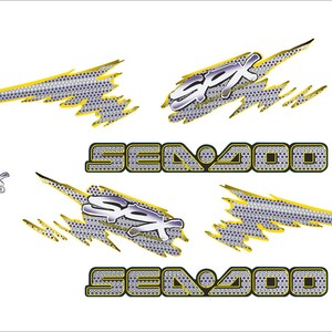 Custom Stickers Set for Sea-doo SPX Bombardier-model 1999 Restoration ...