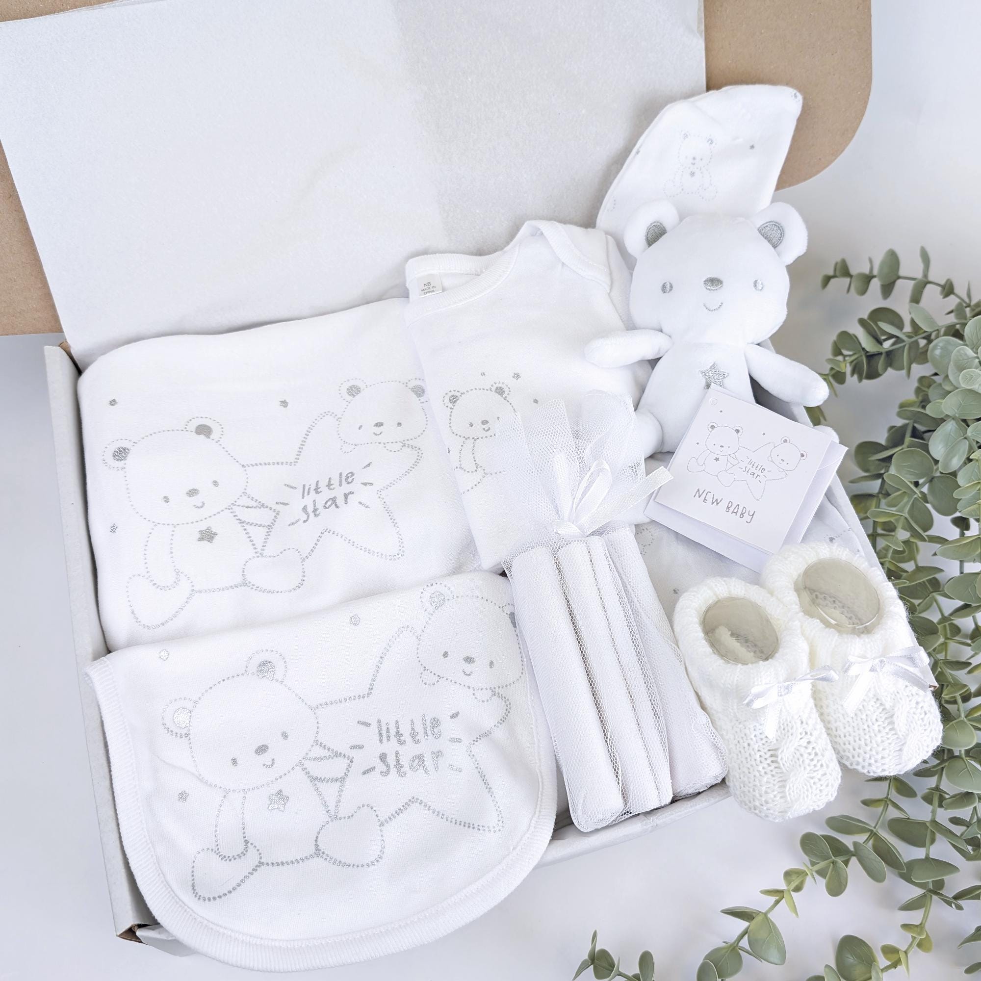 Little White Gift Set | Baby Hamper | Baby Hamper | Baby Shower | Baby ...