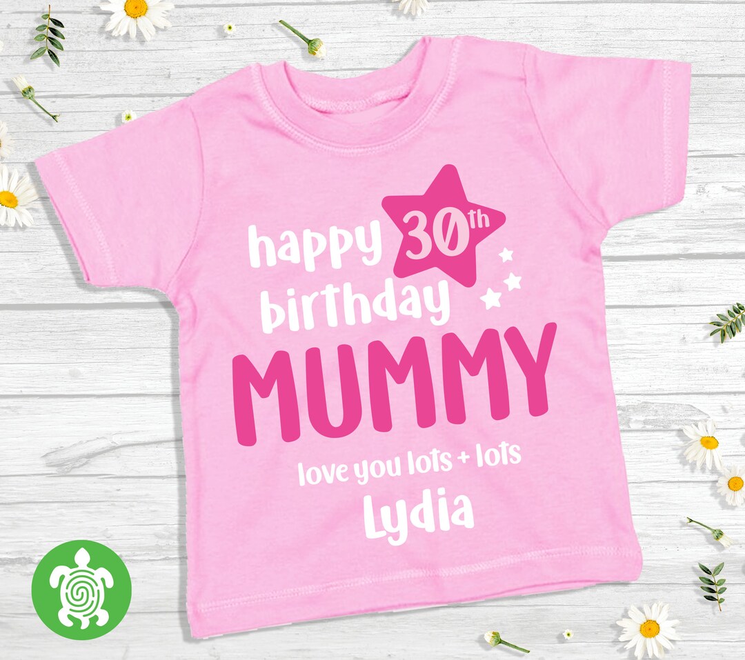 Happy 30th Birthday Mummy Mam Mammy Customised Birthday Age - Etsy UK
