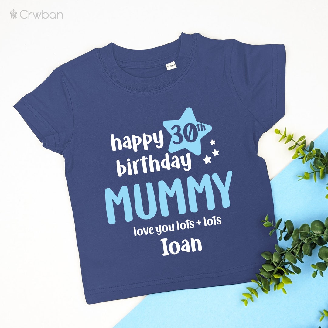 Happy 30th Birthday Mummy Mam Mammy Customised Birthday Age Newborn ...