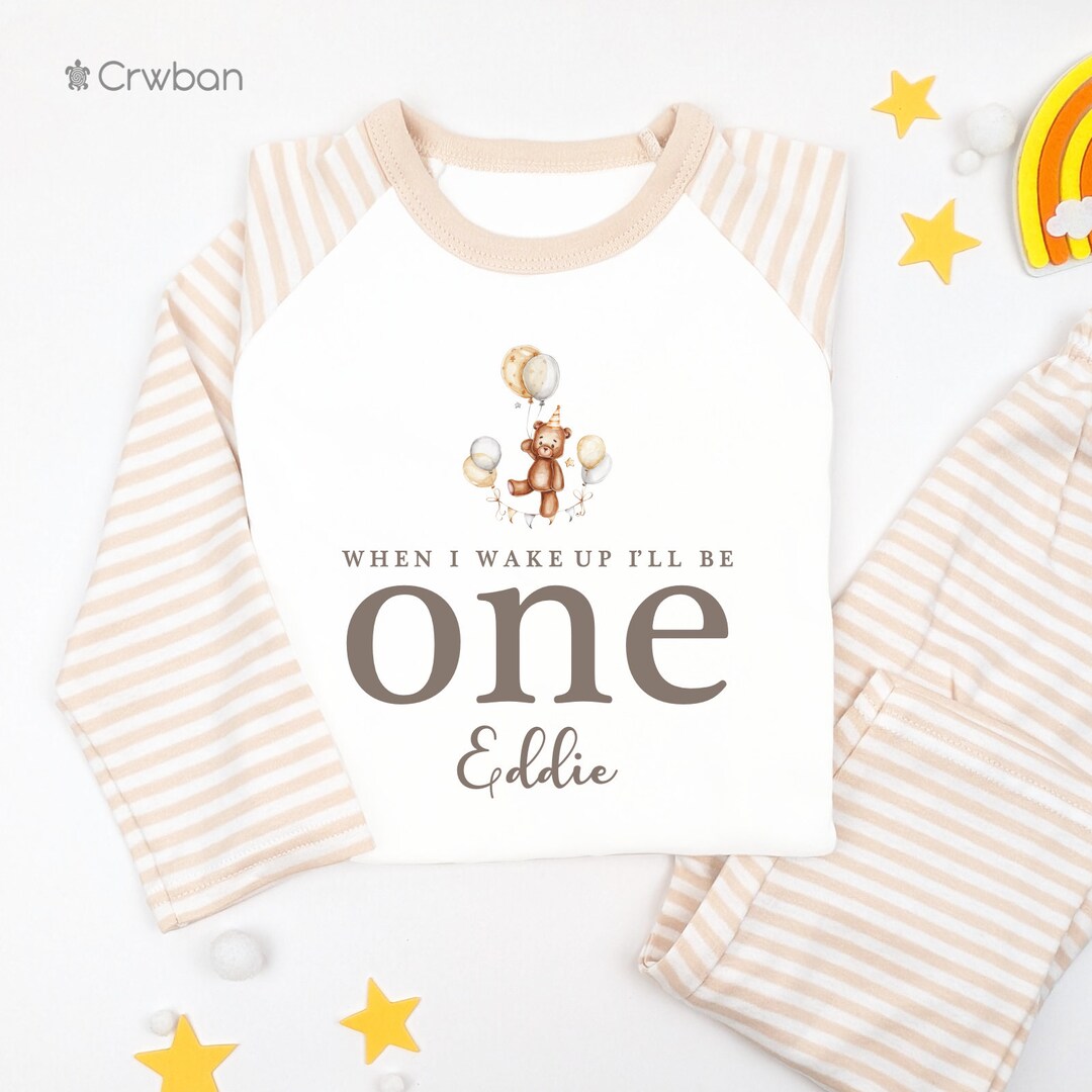 Teddy Bear 1st 2nd 3rd Birthday Pj's, Personalised Birthday, When I ...