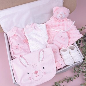 Baby Girl Pink Gift Set Baby Hamper Baby Girl Hamper Baby Shower Baby ...