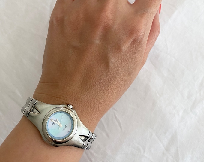 Y2K Casio Watch; Oval Silver Tone Watch - Etsy