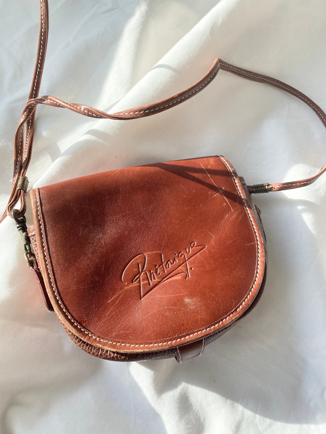 Vintage Mini Leather Bag Brown Leather Bag - Etsy