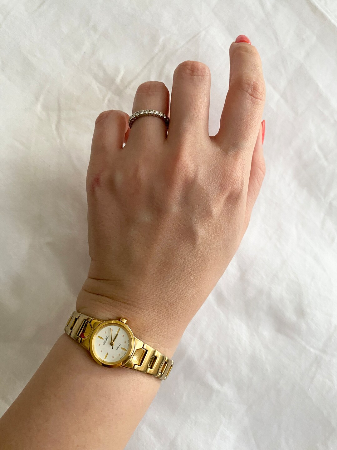 Vintage Seiko Watch Classy Oval Stone Watch - Etsy