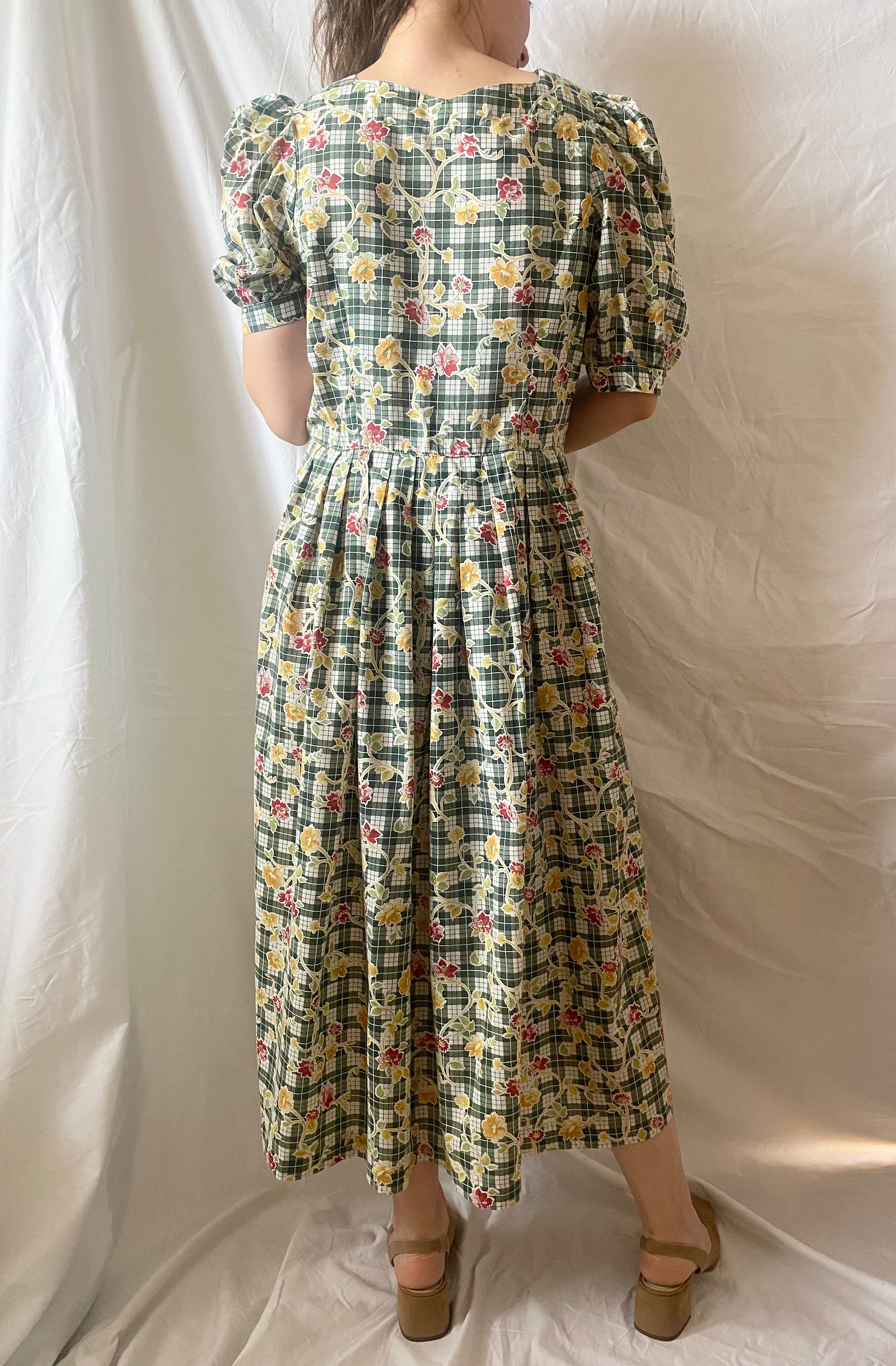 Vintage Dirndl Dress Bavarian Floral Dress - Etsy UK