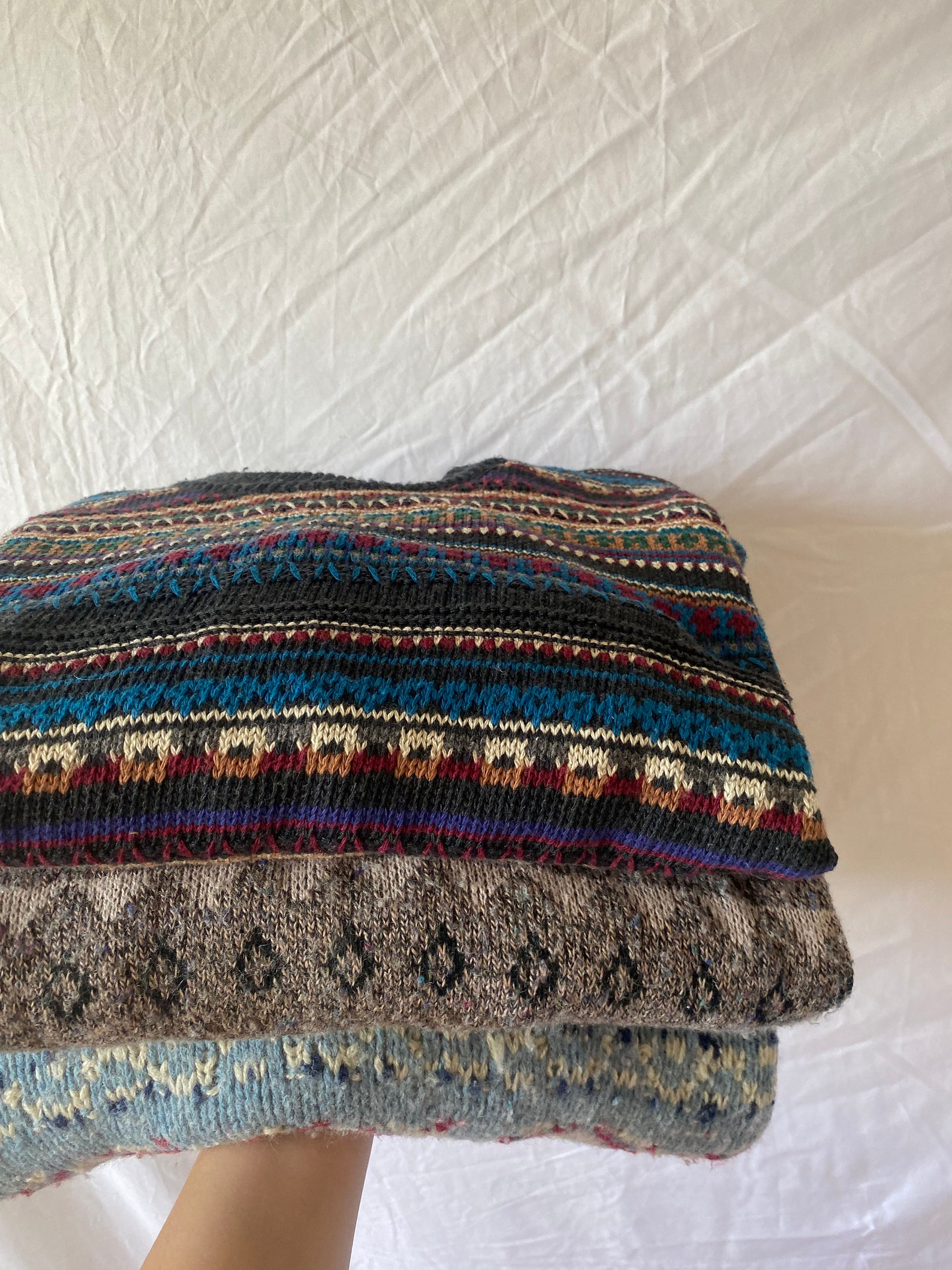 Vintage Cosby/coogi Style Sweaters/cardigans; Vintage Mystery Box - Etsy