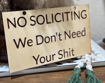 No Solicitors Sign - Etsy
