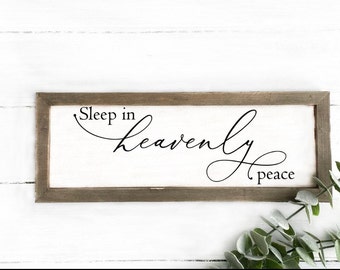 Sleep in Heavenly Peace Sign - Etsy