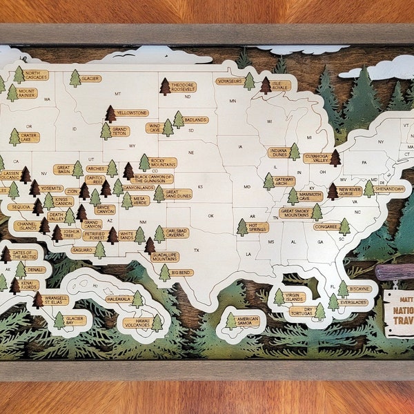 Laser Cut National Park Sign - Etsy