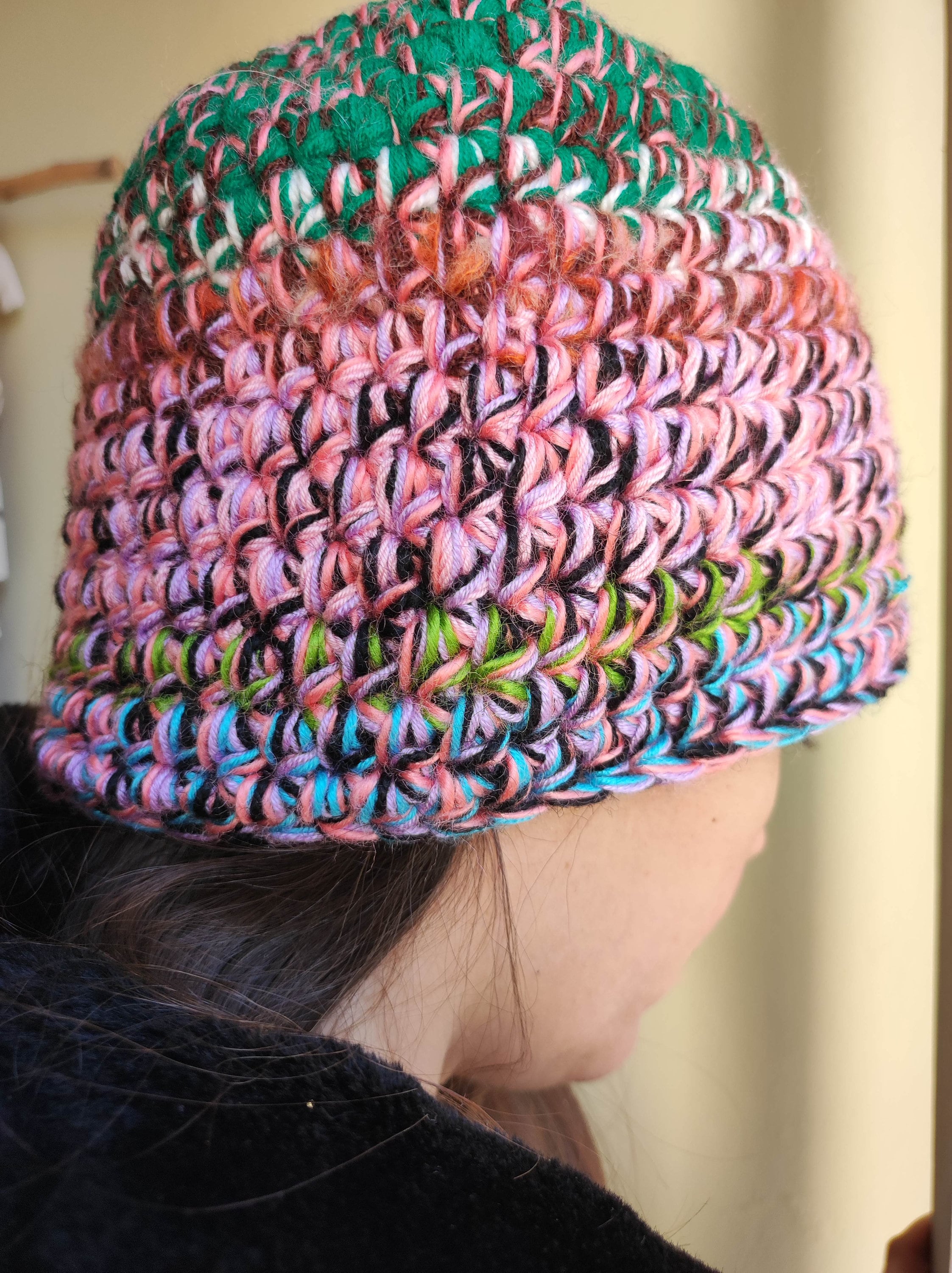 Colourful Crochet Beanie - Etsy