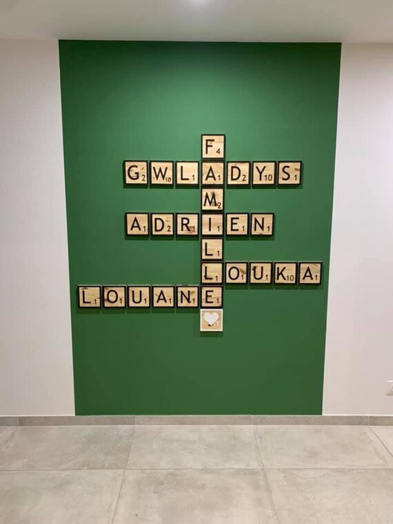 Letter Scrabble 15cm XXL Relief of 2mm Wooden Material Wall - Etsy Ireland