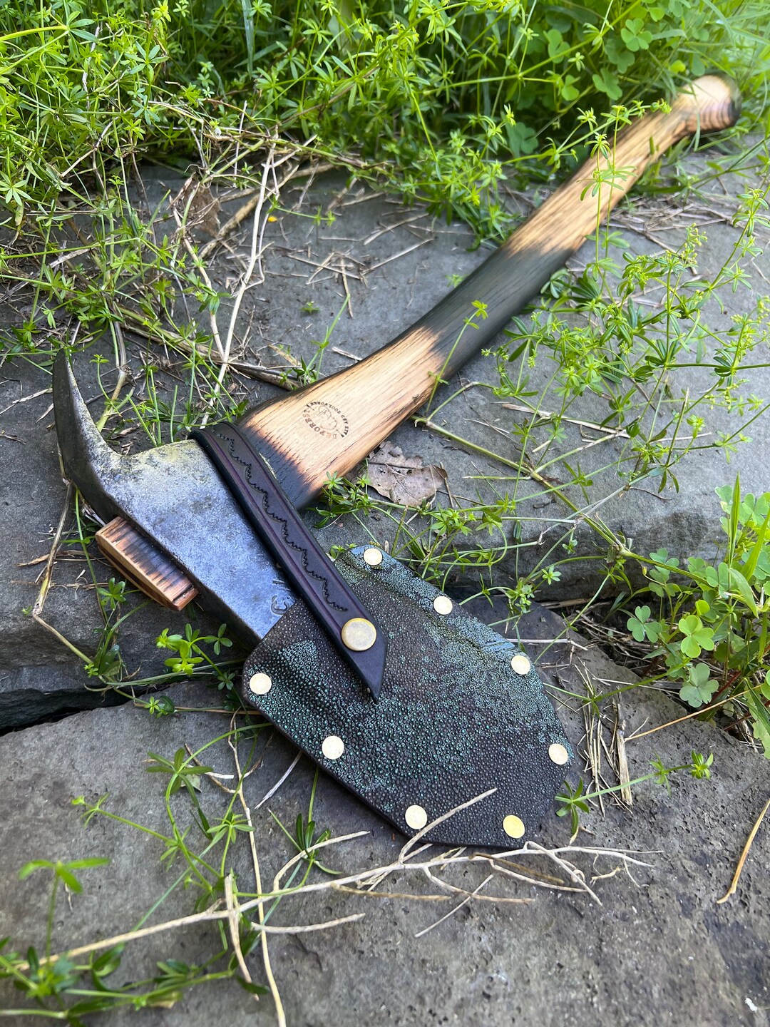 Vintage Chicago Ice Co Ice Axe, With Handmade Stingray Leather Sheath ...