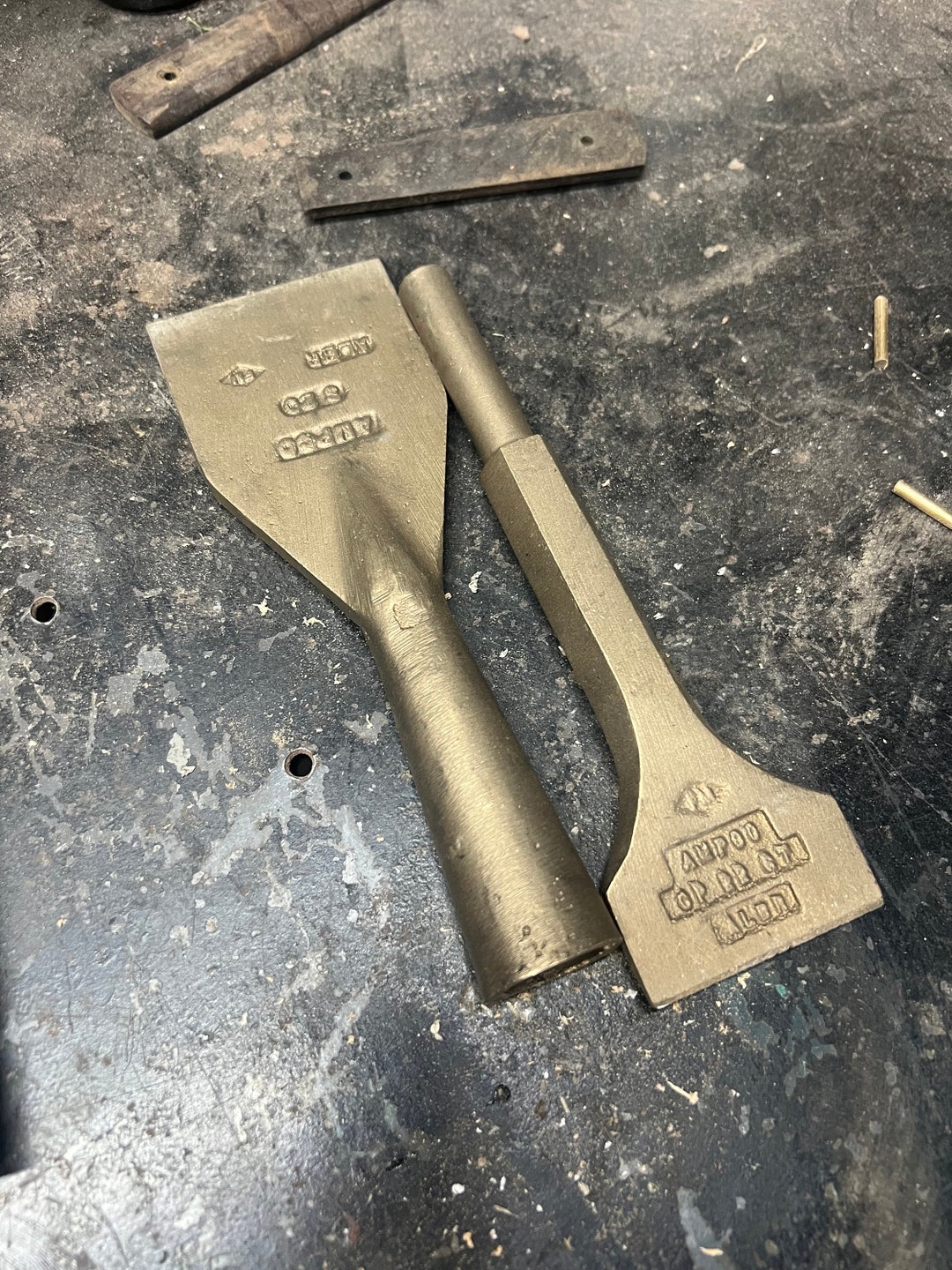 Vintage Brass Pneumatic Chisels Ampco - Etsy