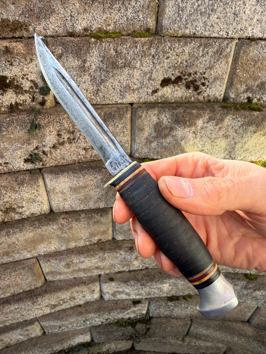 Vintage Kabar Hunting Camp Knife, 1232 Made in USA, Restored and Sharp ...