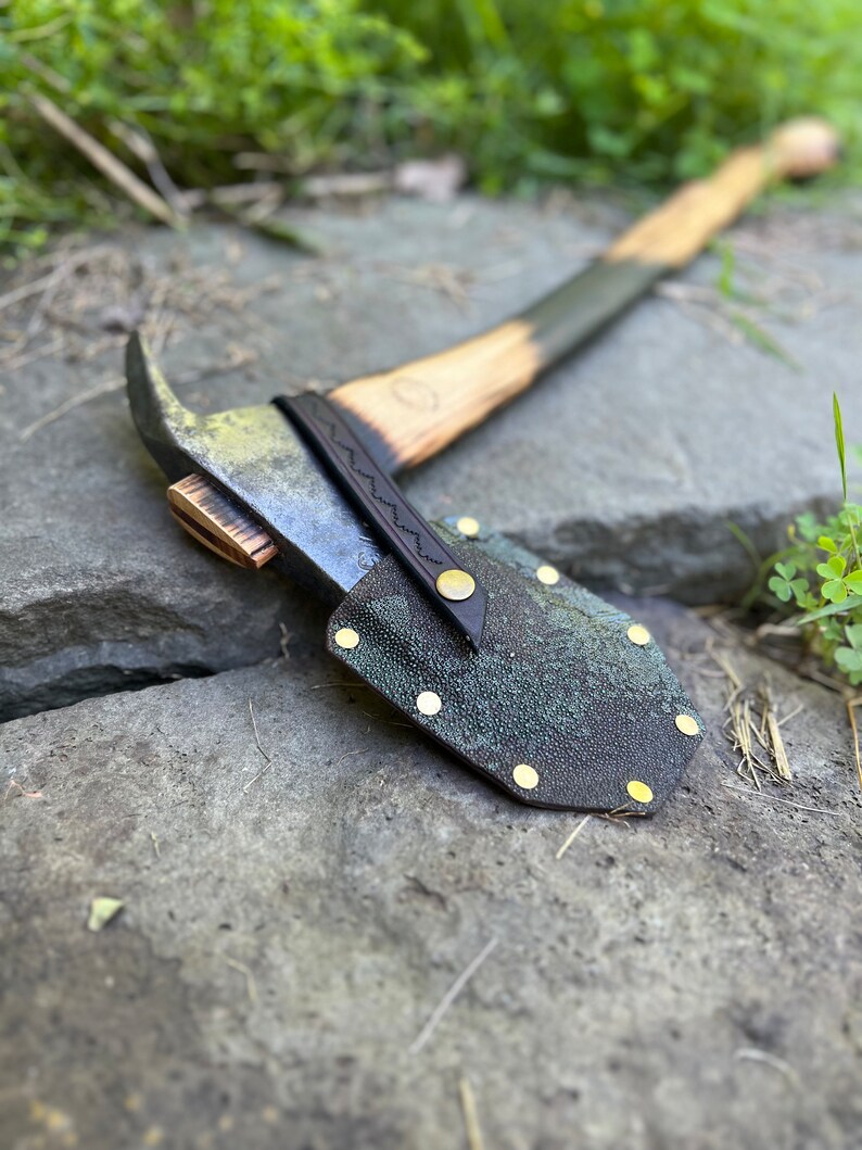 Vintage Chicago Ice Co Ice Axe, With Handmade Stingray Leather Sheath ...