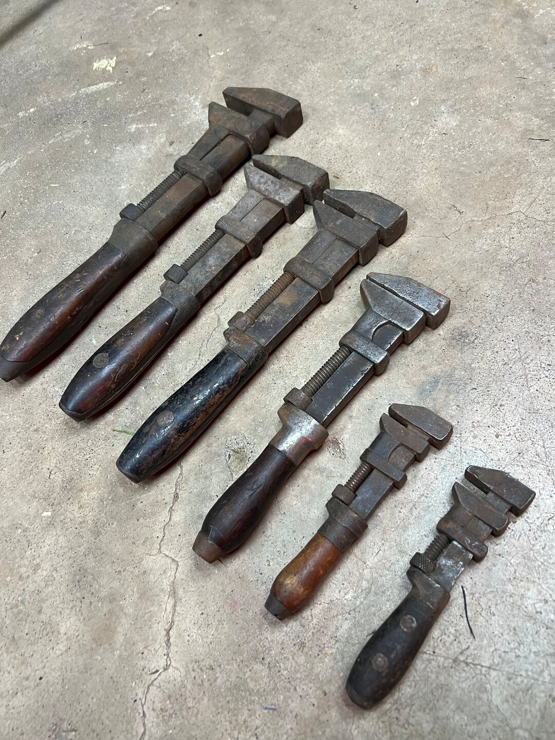 Set of 6 Vintage Pipe Wrenches - Etsy