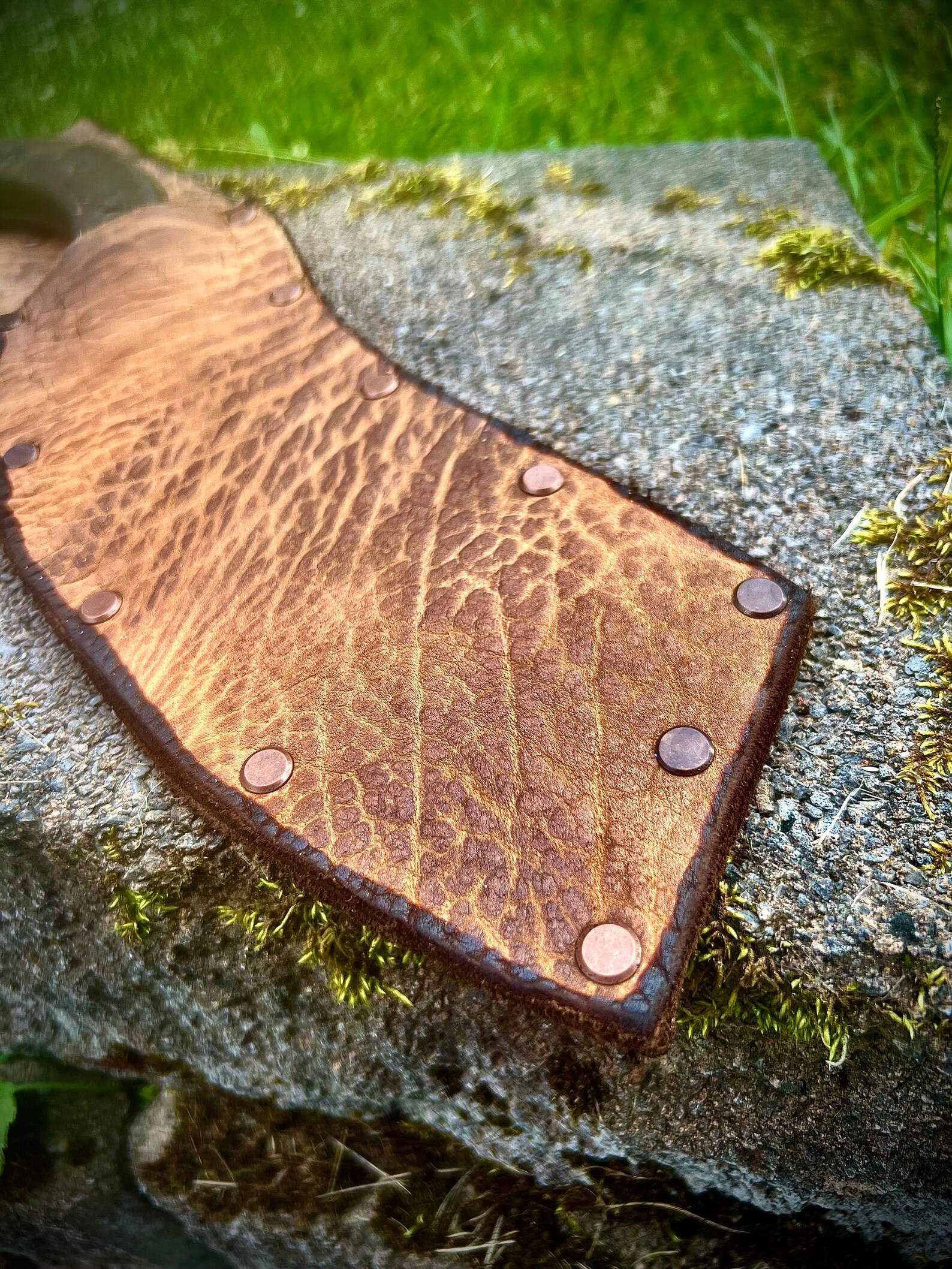 Vintage Curved Blade Cleaver With Handmade Buffalo Sheath - Etsy