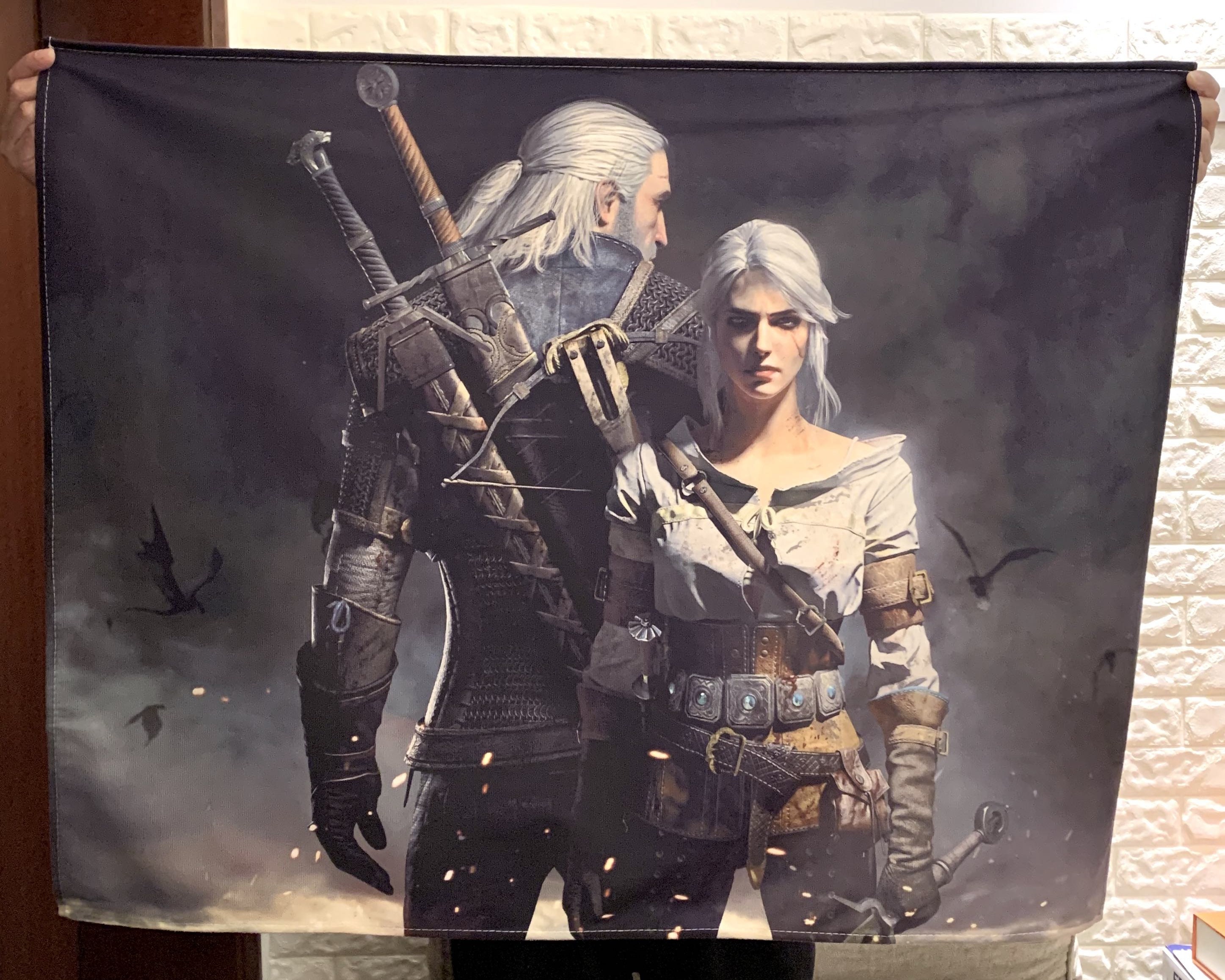 The Witcher Wild Hunt Banner Fabric Poster | Etsy