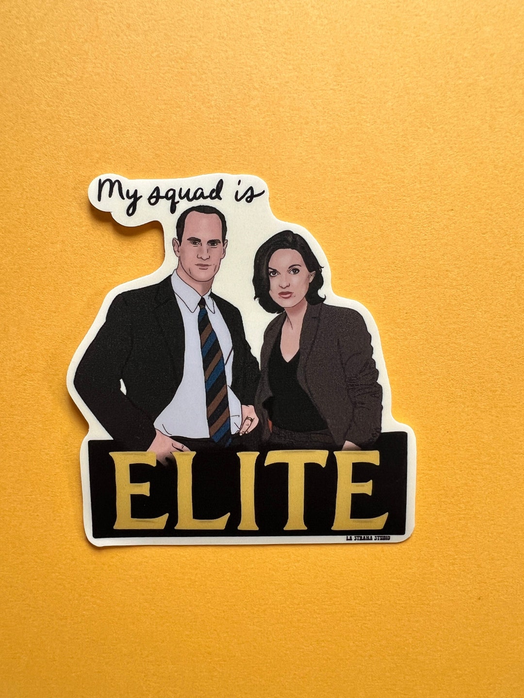 Bensler SVU My Squad is Elite Vinyl Sticker | Law & Order Special ...