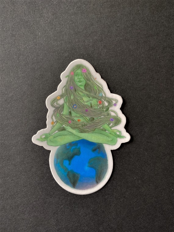4 Vinyl Art Sticker LOVE MOTHER EARTH Environmental - Etsy