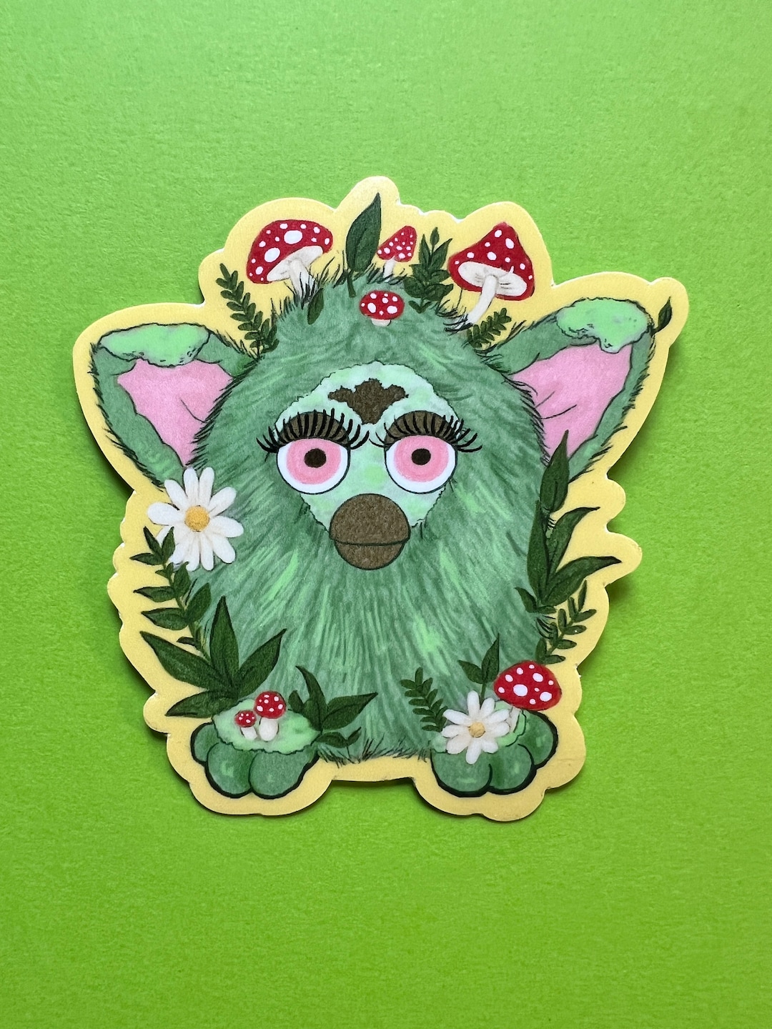 Forest Furby Vinyl Sticker | Cottagecore Mushroom Moss Woodland Furbys ...