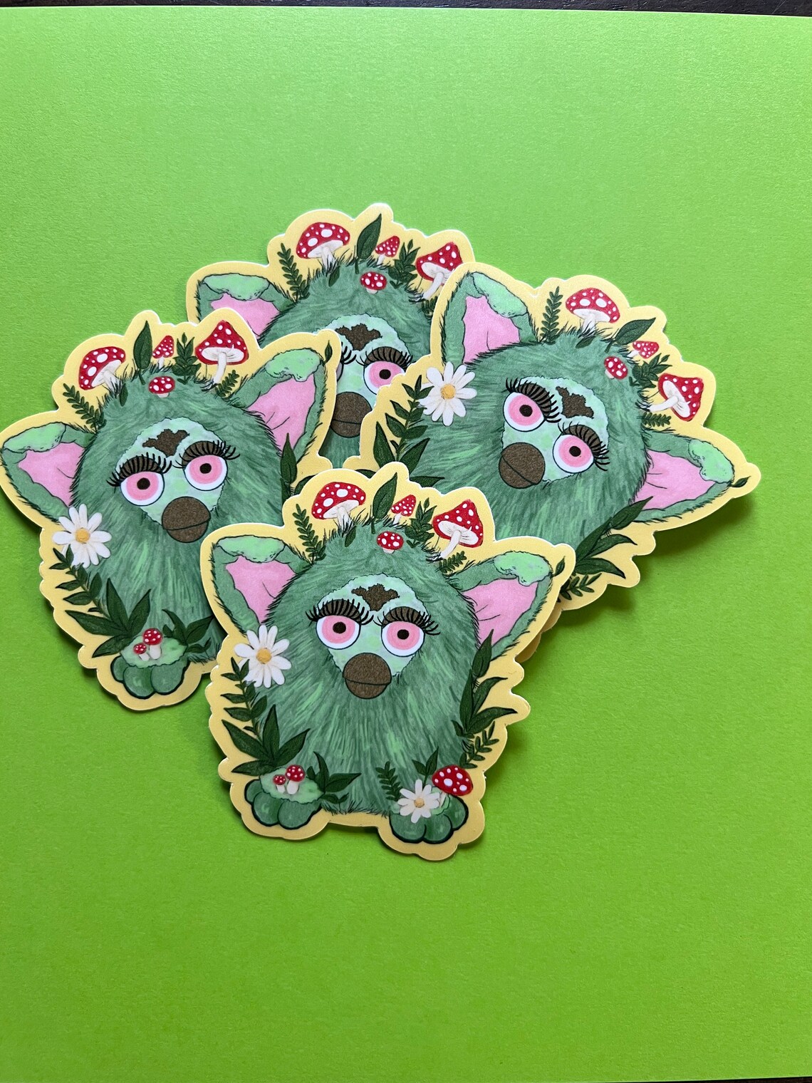 Forest Furby Vinyl Sticker | Cottagecore Mushroom Moss Woodland Furbys ...