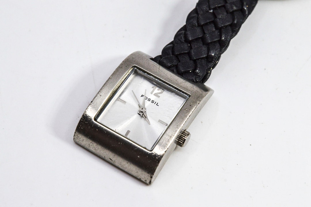 Fossil, Steel Tone With Silver Dial , Mens, Ladies , Keychain Watch - Etsy
