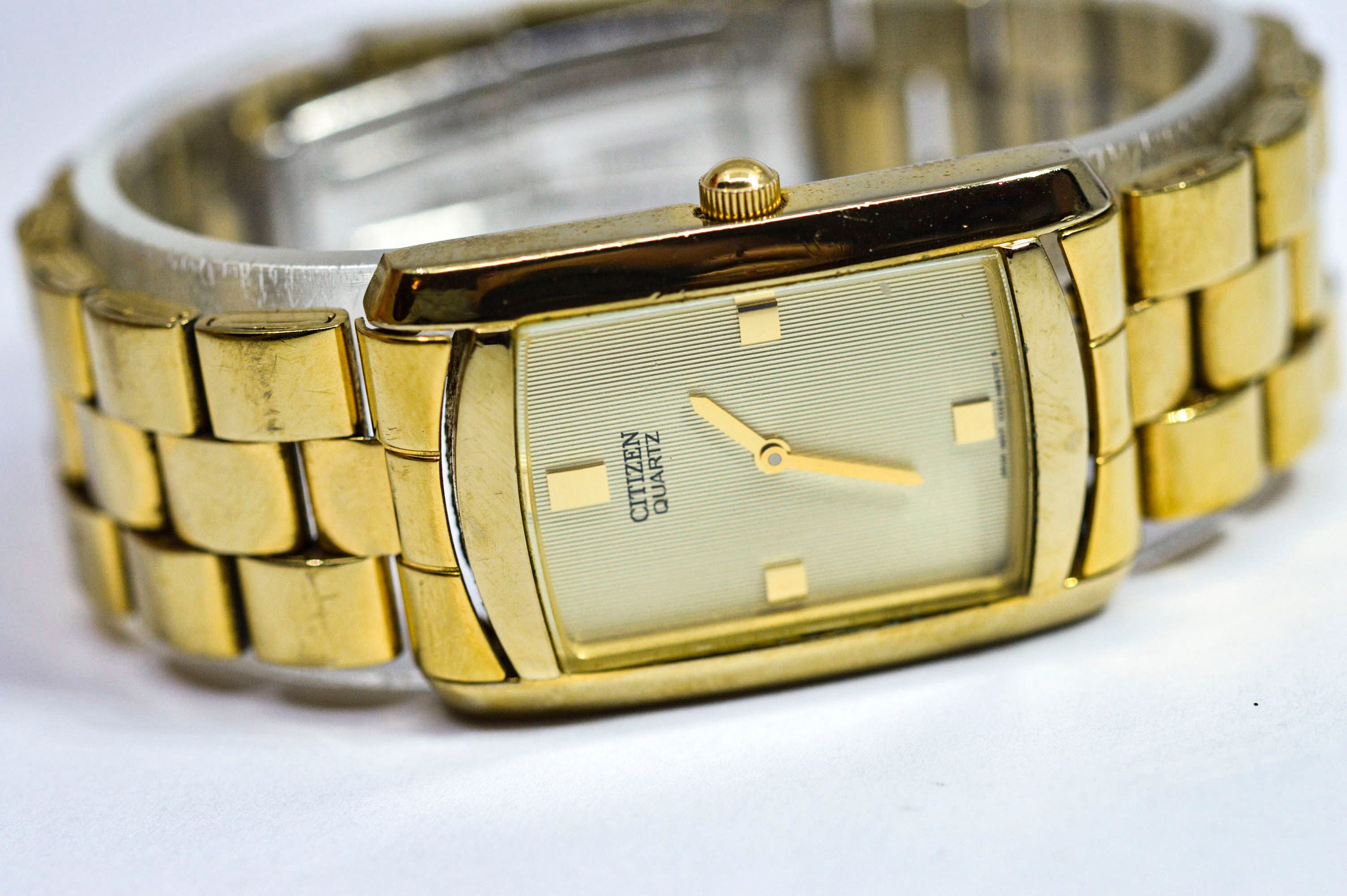 Citizen Quartz Gold Tone Quartz Wrist Watch - Etsy