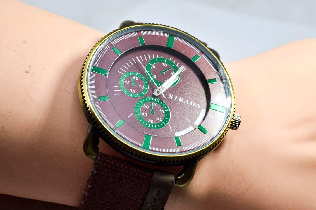 Strada Bronze Tone Large Quartz Wrist Watch - Etsy