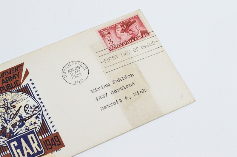 Vintage US Postal Envelope With Stamp 1940s - Etsy UK