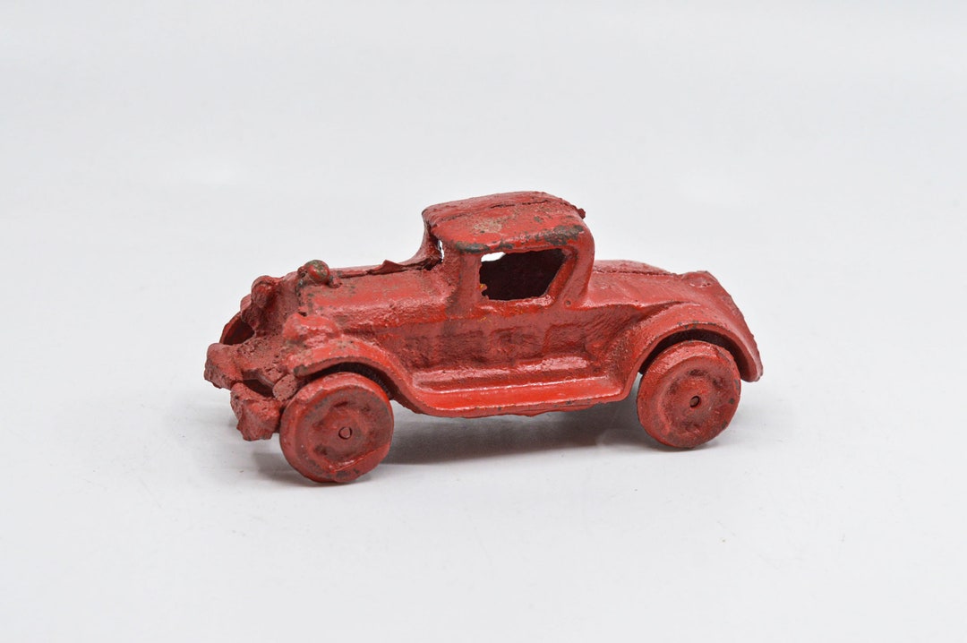 Vintage Cast Iron Toy Car - Etsy