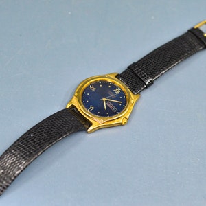 Citizen , Gold Tone With Blue Dial , Day Date Function, Quartz Wrist ...