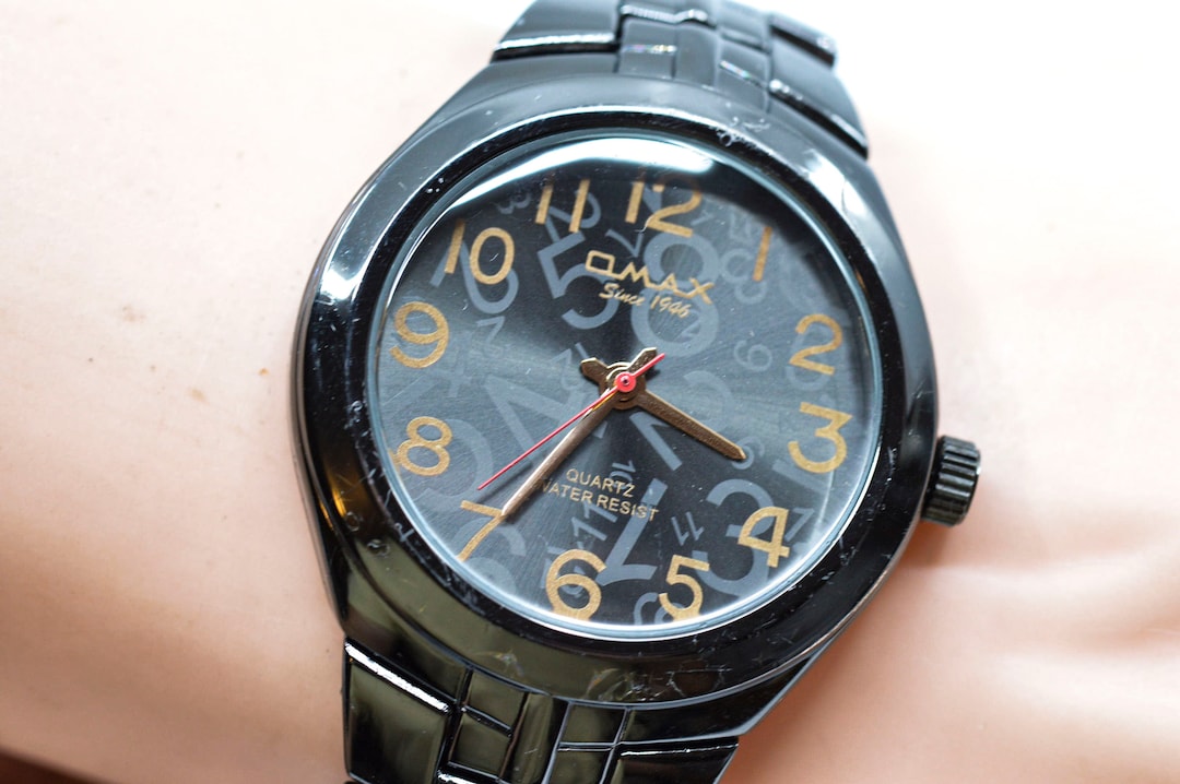 Qmax, Black Tone, Quartz Wrist Watch - Etsy