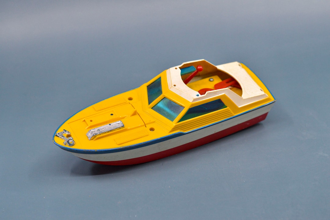 Vintage , Bandai , Plastic Toy Boat, Made in Japan - Etsy
