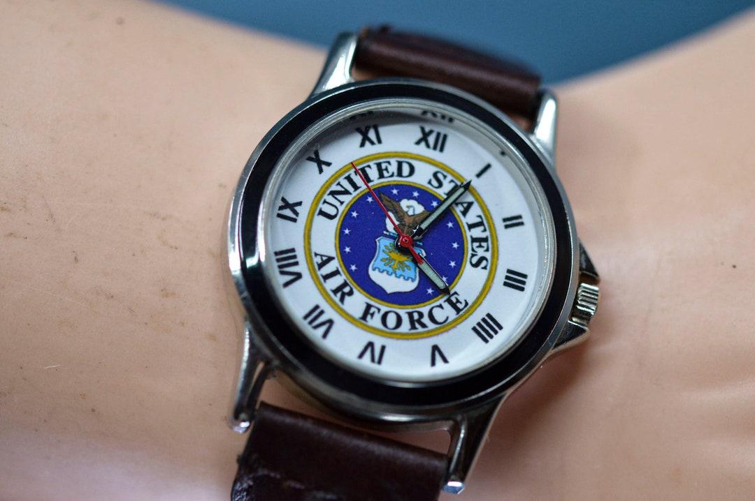United States Air Force. Steel Tone, Quartz Wrist Watch - Etsy