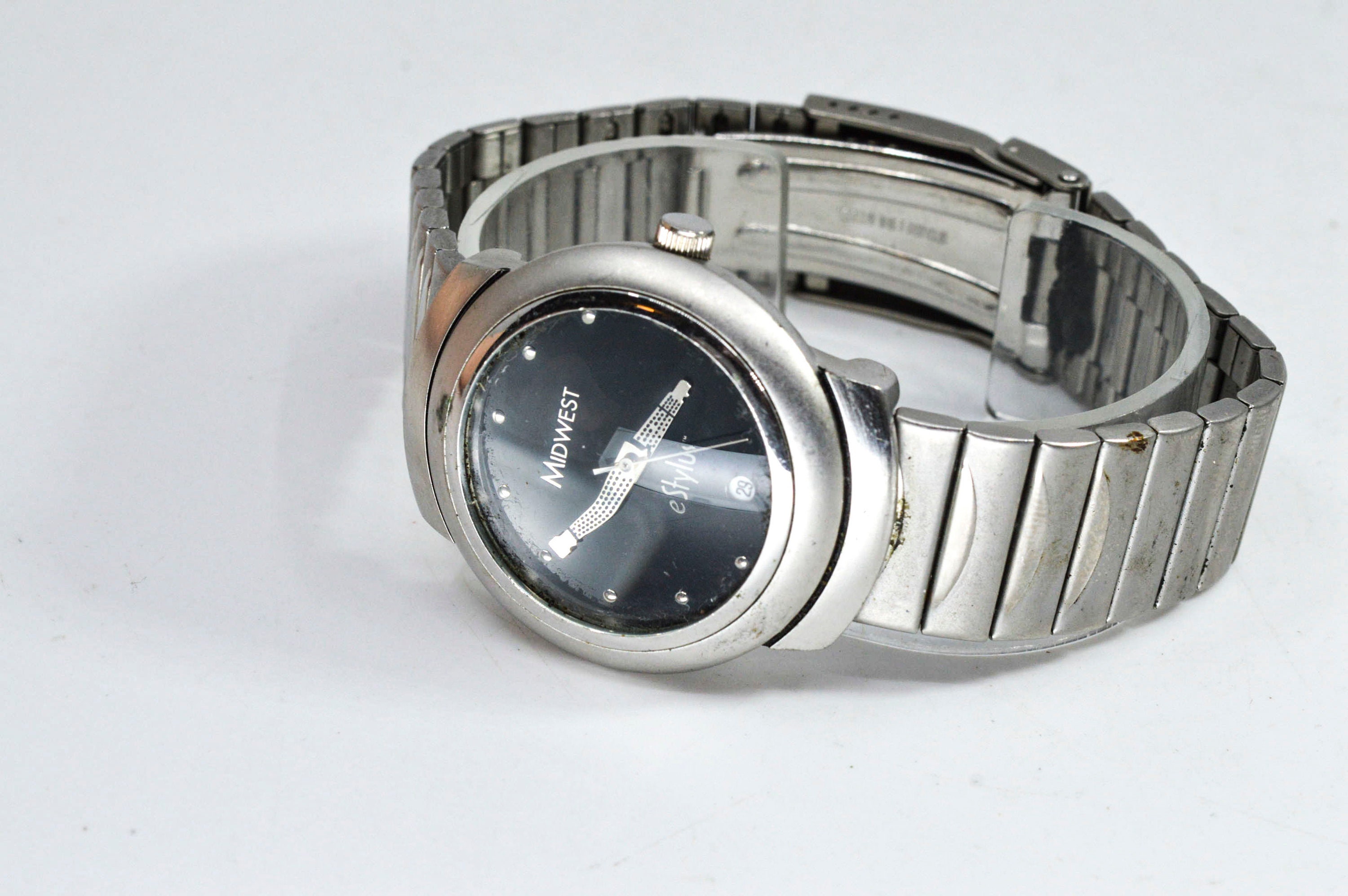 Jorg Gray Collection Midweat Steel Tone With Black Dial | Etsy