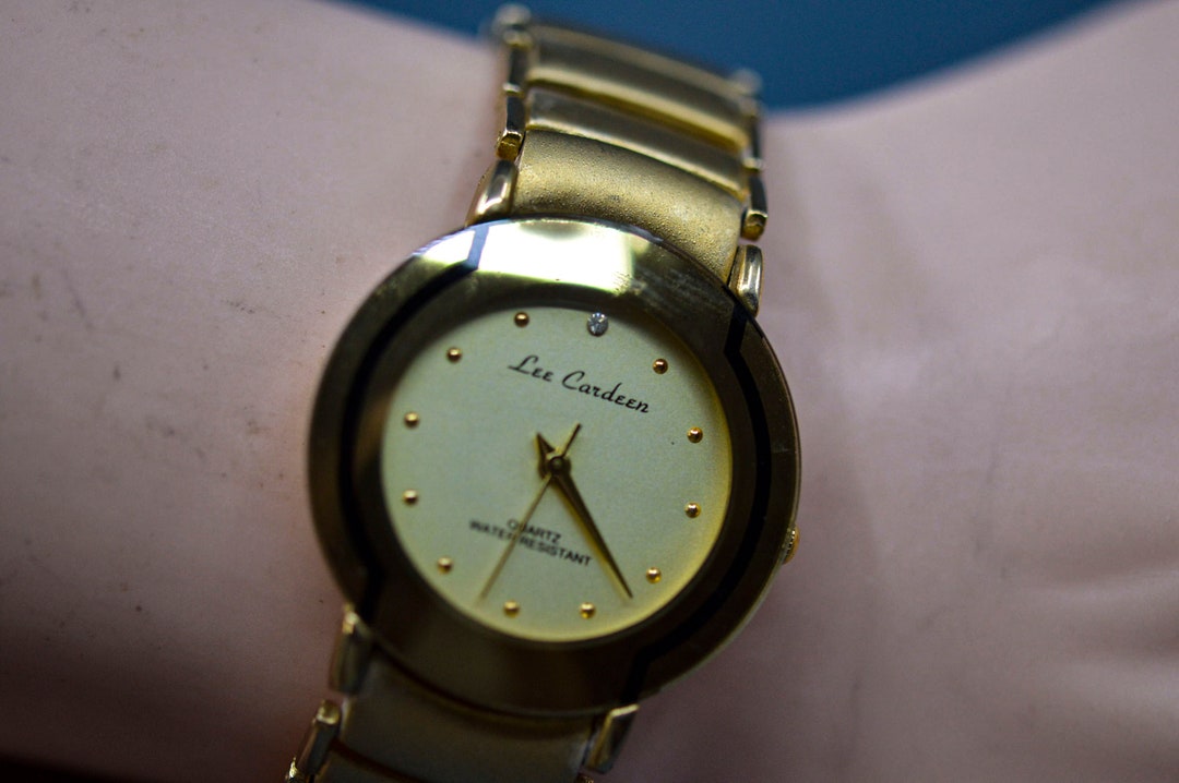 Lee Cardeen , Gold Tone ,quartz Wrist Watch - Etsy