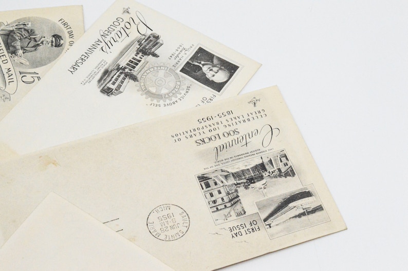 Vintage US Postal Used Envelopes 1950s - Etsy