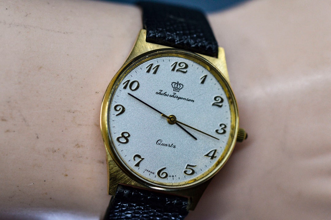 Jules Jurgenson, Gold Tone, Vintage, Quartz Wrist Watch - Etsy