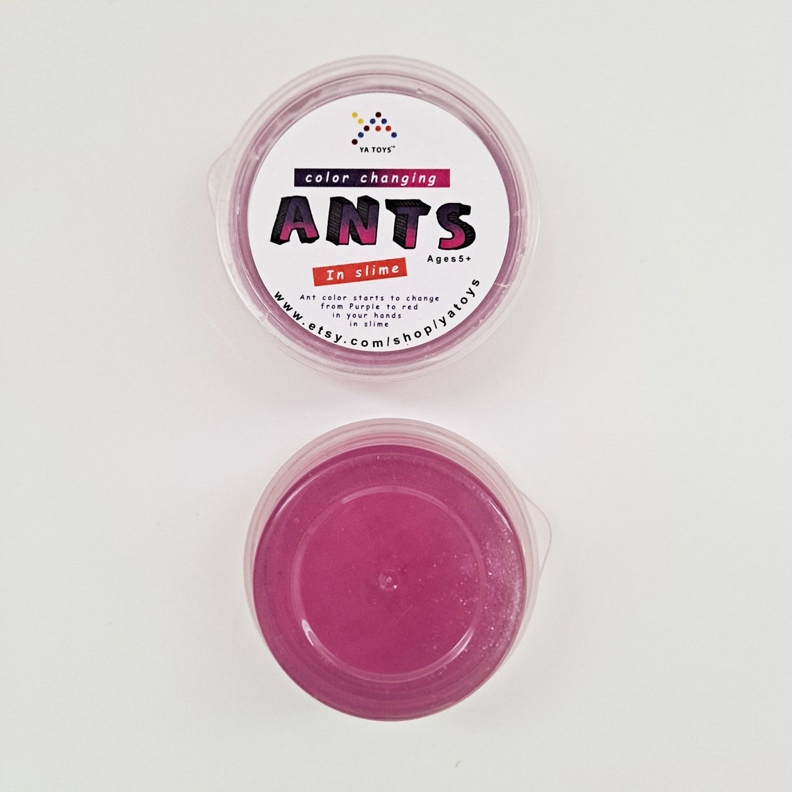 Miniature Stretchy Slime-non-stick, Non-toxic With Color Changing Ants ...