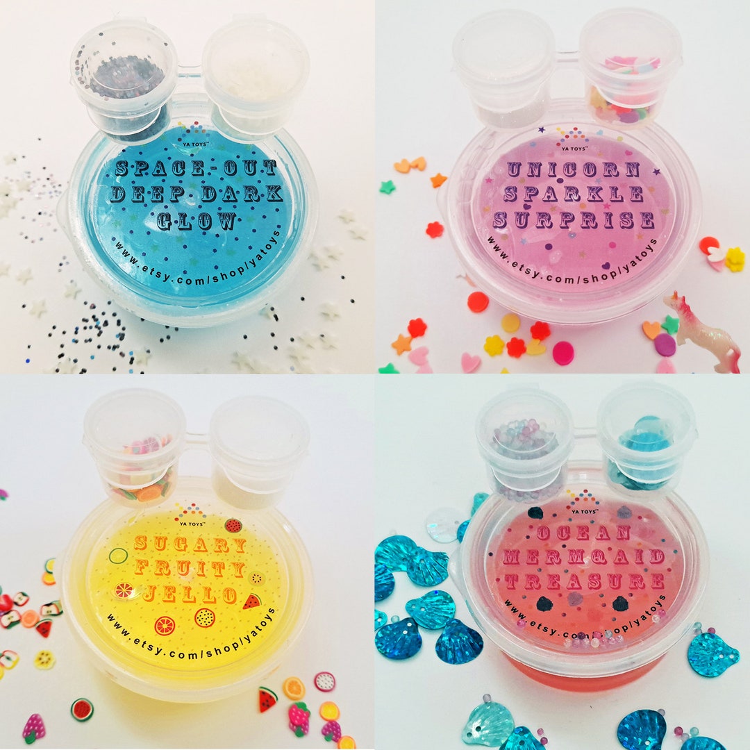 Miniature Slime KIT Fun Time-4 Pack Combo-non Toxic, Non Stick, DIY ...