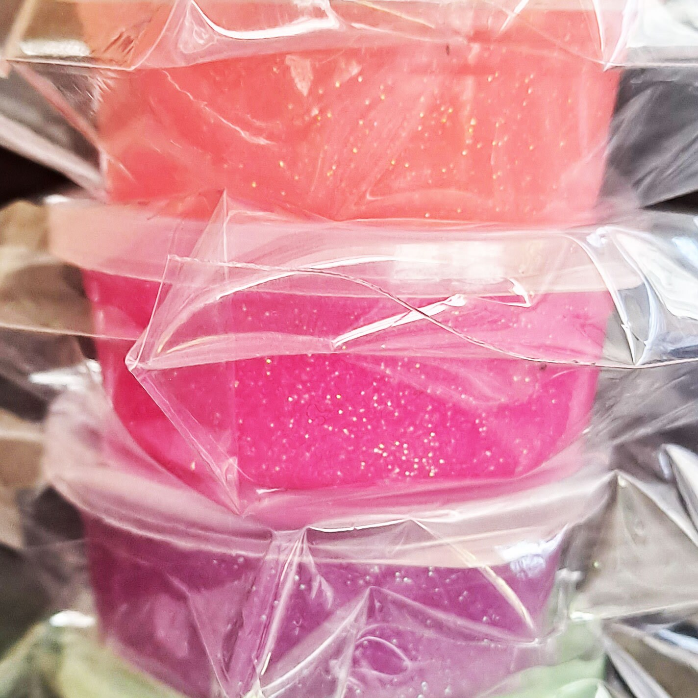 Miniature Red Glitter, Glow in the Dark Slime, Kids Party ...